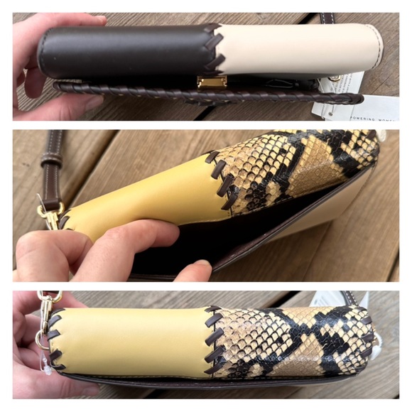 Tory Burch | Bags | Tory Burch Thea Patchwork Python Crossbody Color ...